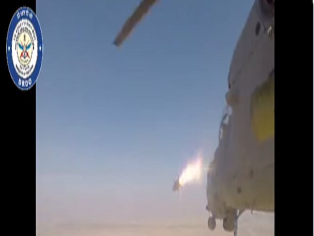 India Flight-tests Helicopter-launched Stand-off Anti-tank Missile - News18