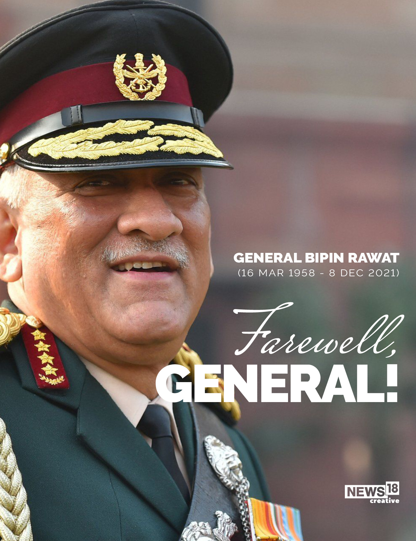 Remembering CDS Bipin Rawat: Career in Indian Army, Honors and Awards ...