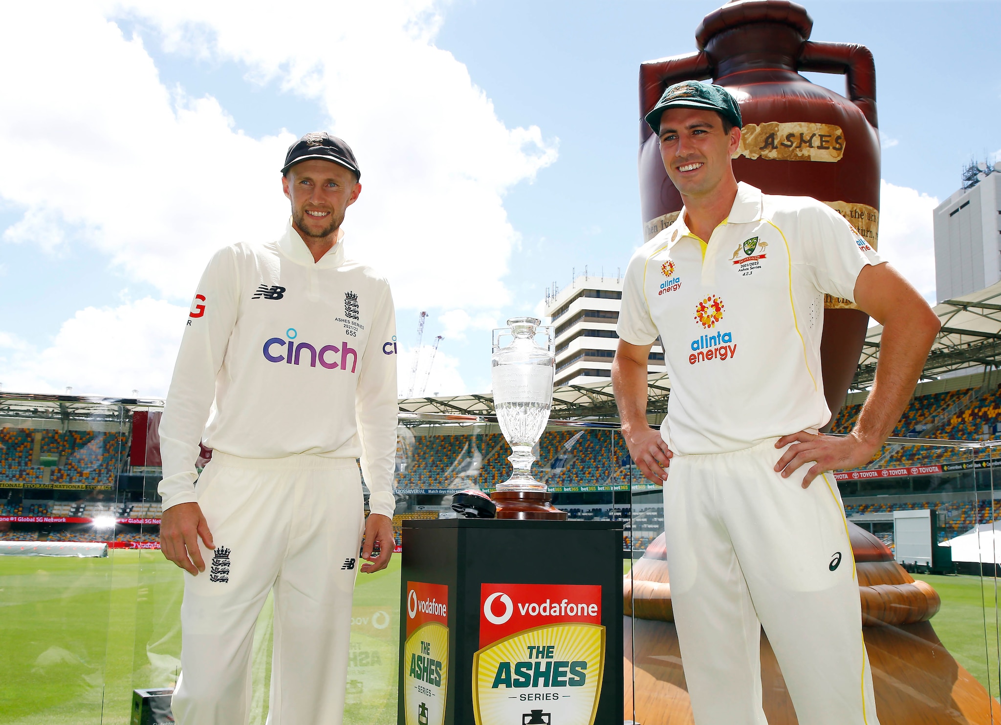 Ashes 2021-22: Pat Cummins and Joe Root Pose With Trophy; Series Begins ...
