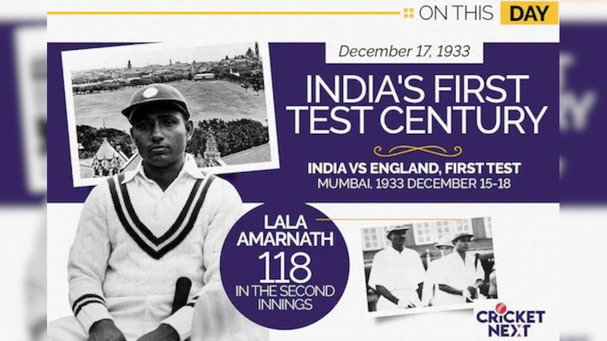 On This Day: December 17, 1933 - Lala Amarnath Scores India's First ...