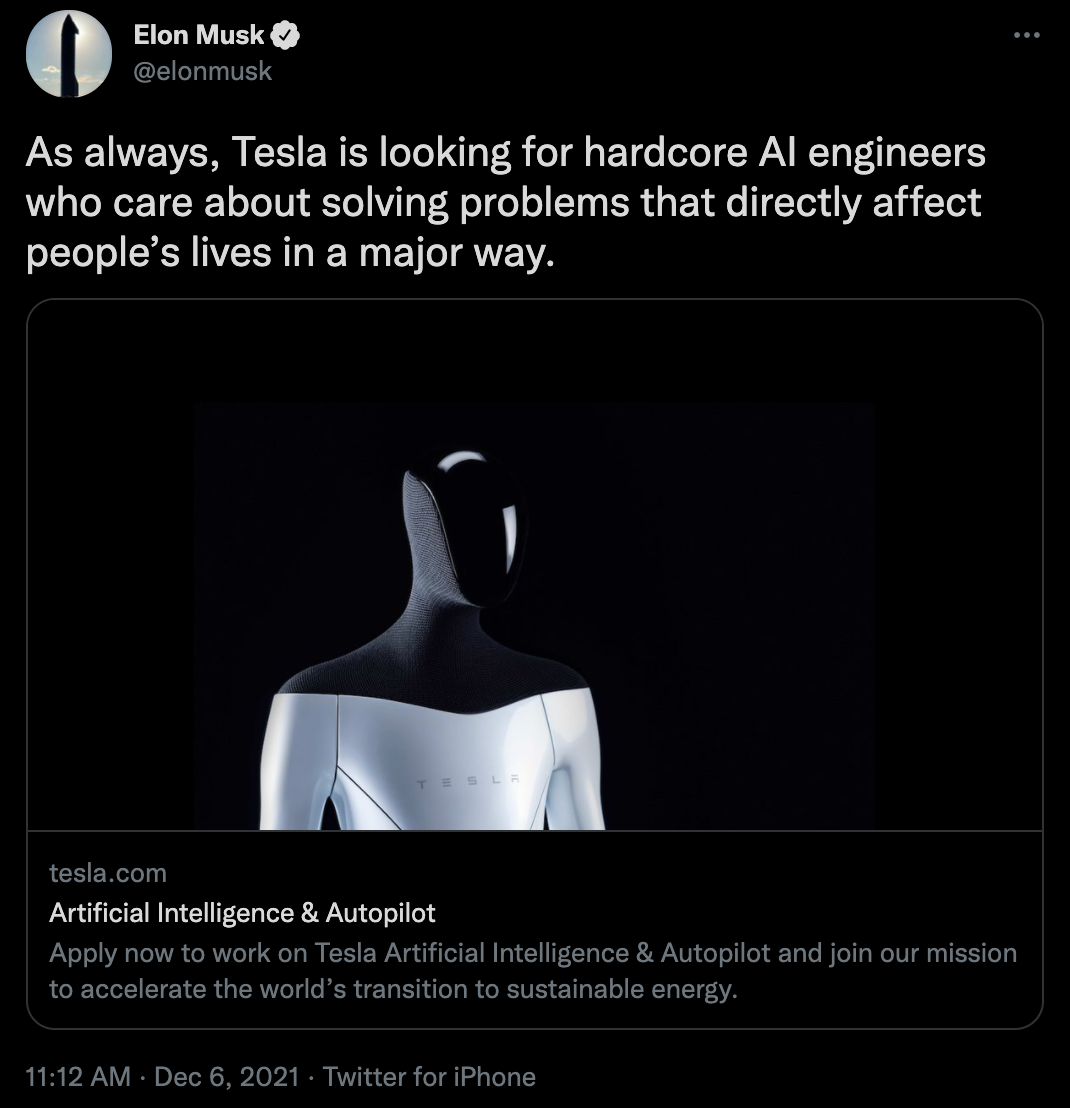 Tesla Is Hiring AI Engineers But Elon Musk Is Cool With People Without ...