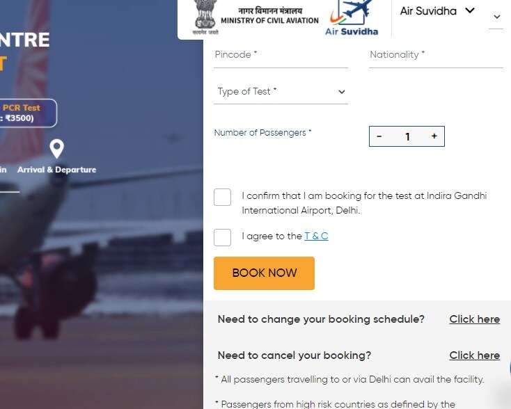 RT-PCR Test Pre-booking Now Mandatory for Int'l Passengers Arriving at ...