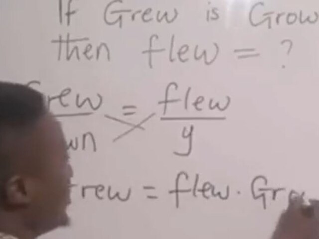 This Teacher Found the Past Participle of 'Flew' Using Algebra, Here's ...