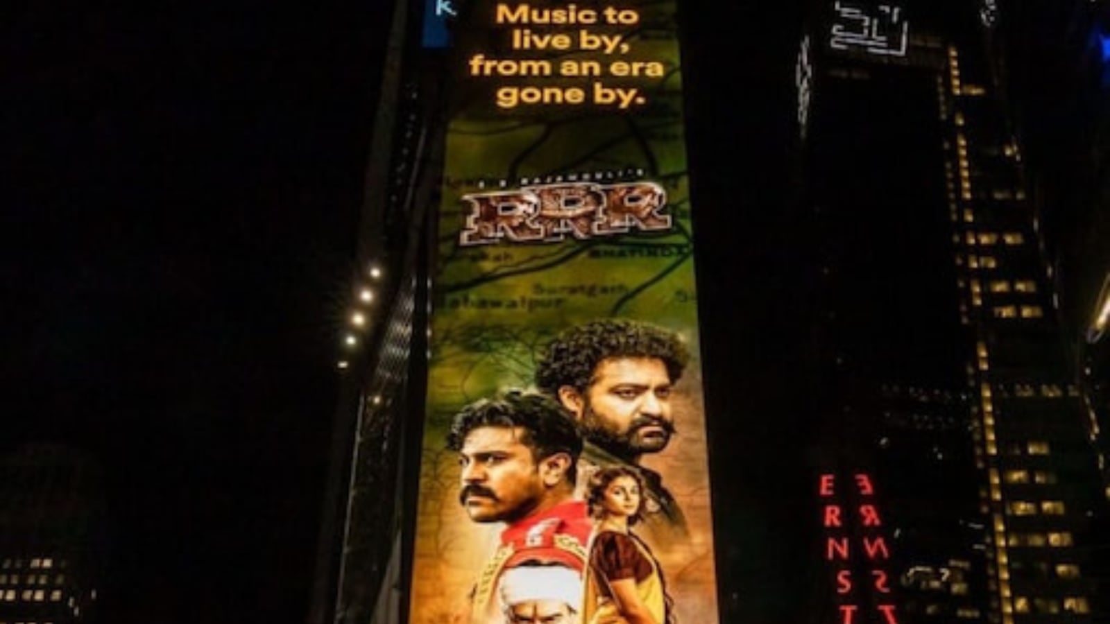 'Roar of RRR': New York's Times Square Lights up With Film's Poster ...