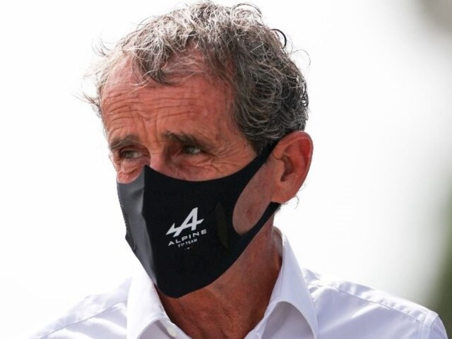 Four-times Formula One world Champion Alain Prost And Alpine F1 Team ...