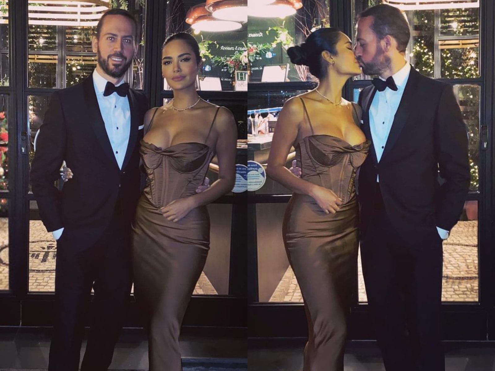 Esha Gupta Looks Hot In Bodycon Gown Shares A Kiss With Beau MC Gaullar See Their Cute Pics News18