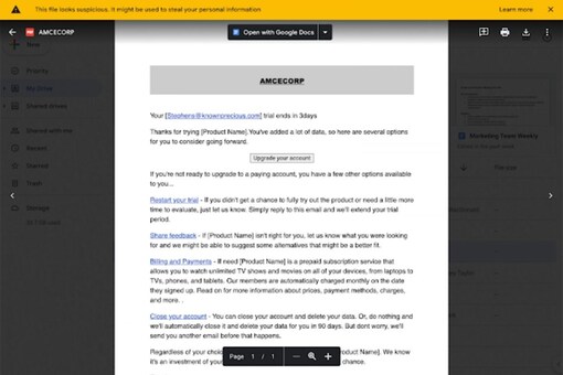 Google Drive Will Now Warn You Against 'Potentially Harmful' Files - News18