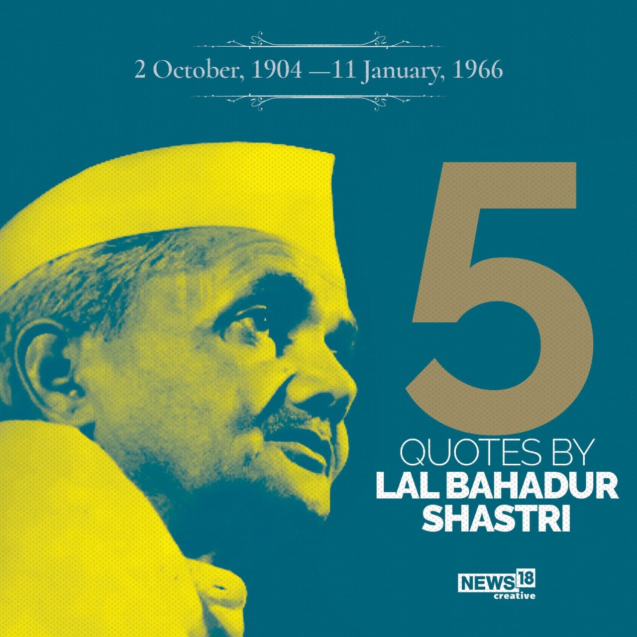 Lal Bahadur Shastriwith Quotes
