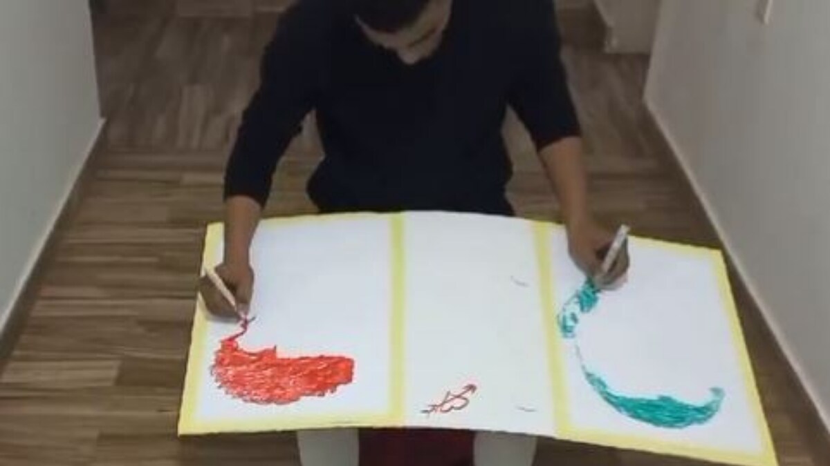 WATCH: Libyan Artist Draws Six Portraits at Once Using His Hands and ...