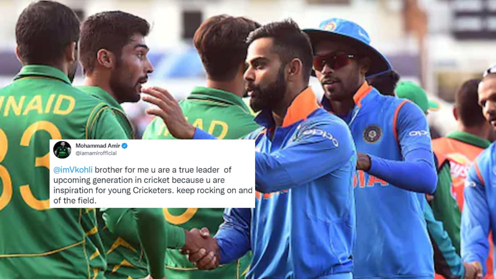 Mohammad Amirs Heartwarming Note For Indias Former Test Captain Virat