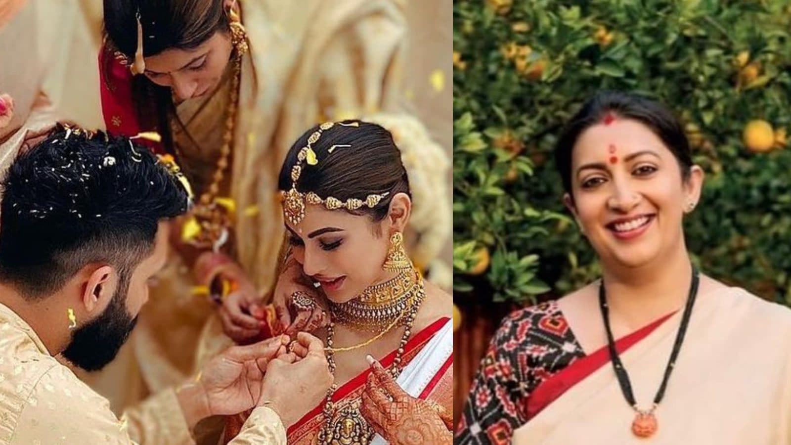 Smriti Irani Calls Mouni Roy's Husband Suraj Nambiar 'Lucky Man', See ...