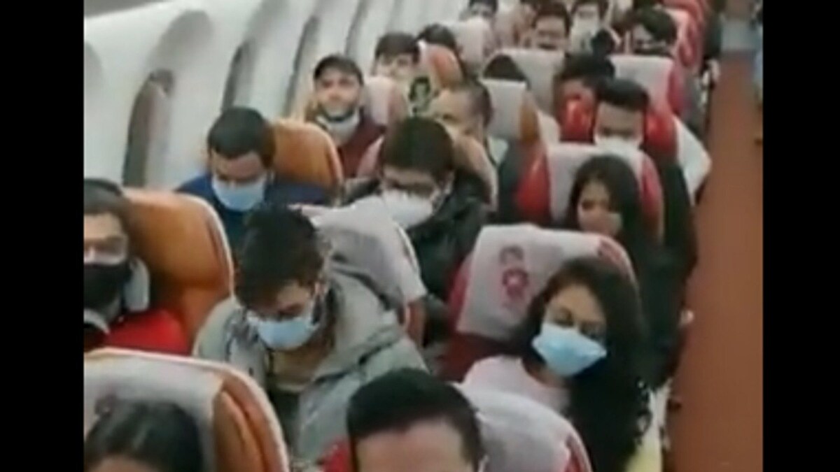 Operation Ganga First Evacuation Flight Carrying 219 Indian Nationals