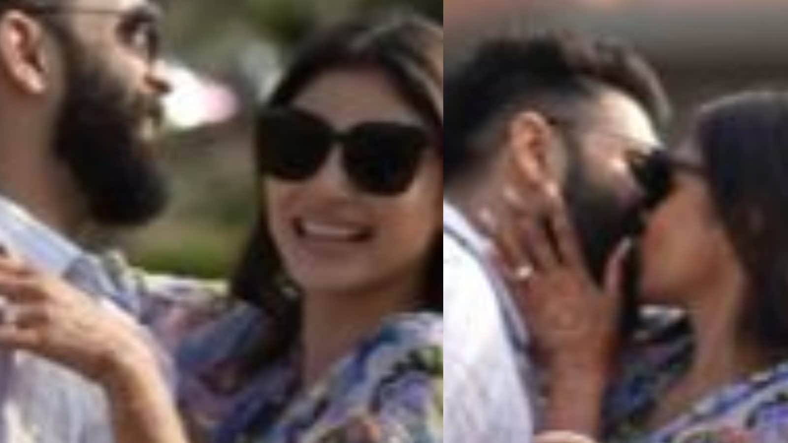 Mouni Roy Shares Sweet Kiss With Suraj Nambiar At Post Wedding Pool Party Watch Video News Kotta