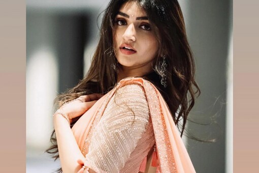 In Her Latest Peach Saree Pictures, Sreeleela is Elegance Personified ...