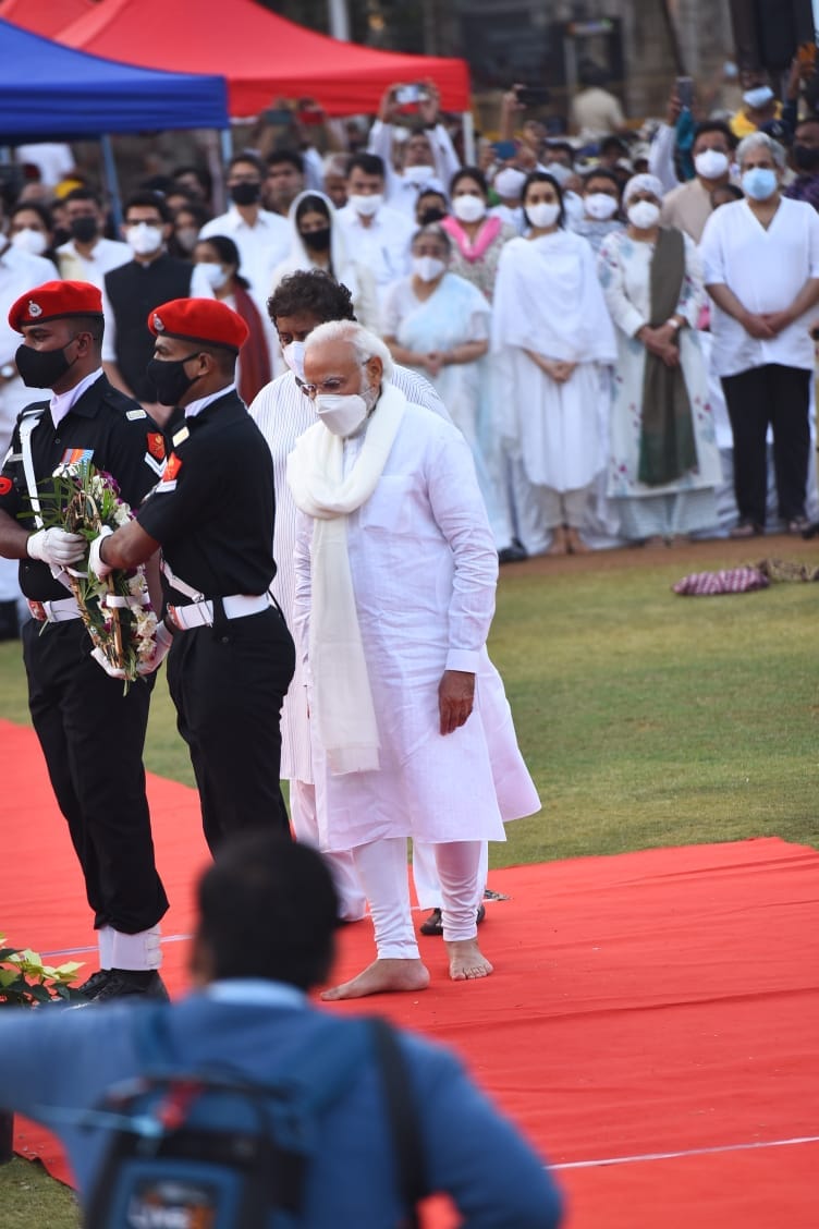 In Pictures: Prime Minister Narendra Modi Attends Lata Mangeshkar's ...