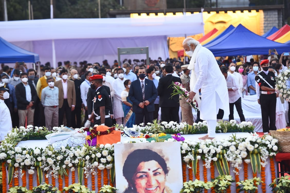 In Pictures: Prime Minister Narendra Modi Attends Lata Mangeshkar's ...