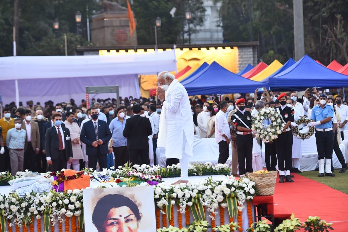 In Pictures: Prime Minister Narendra Modi Attends Lata Mangeshkar's ...