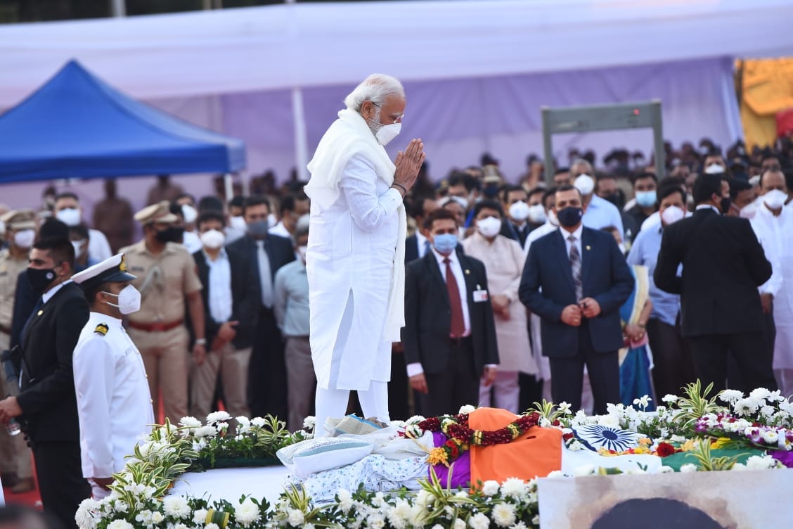 In Pictures: Prime Minister Narendra Modi Attends Lata Mangeshkar's ...