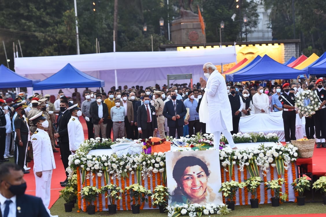 In Pictures: Prime Minister Narendra Modi Attends Lata Mangeshkar's ...