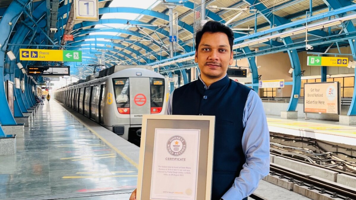 DMRC Employee Travels All Metro Stations in 16 Hours, Sets New Guinness ...