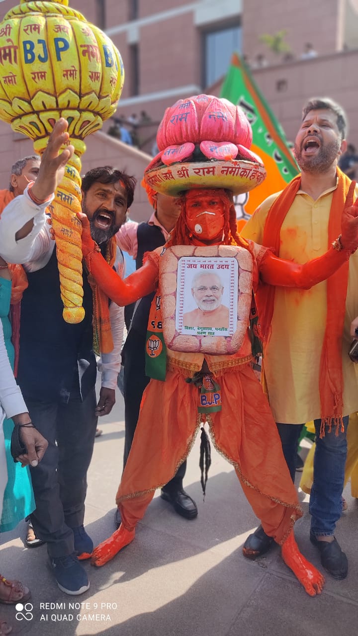 In Pics: BJP Workers Throng Party Offices for Celebrations After ...