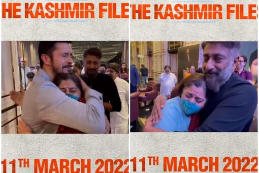 The Kashmir Files: Inconsolable Lady Touches Vivek Agnihotri's Feet, Hugs Darshan Kumar at ...