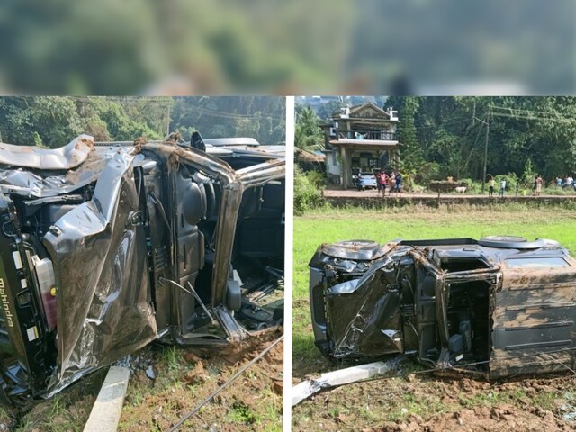 Mahindra Thar Rolls Over Four Times After Hitting Wall in Goa ...
