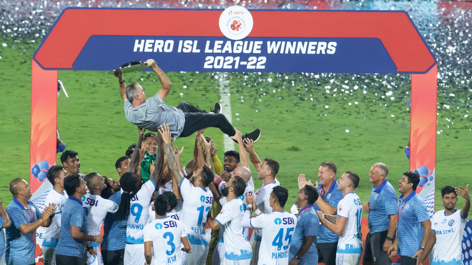 ISL 2021-22: Jamshedpur FC Beat ATK Mohun Bagan 1-0 to Win League Winners’ Shield | In Pics - News18