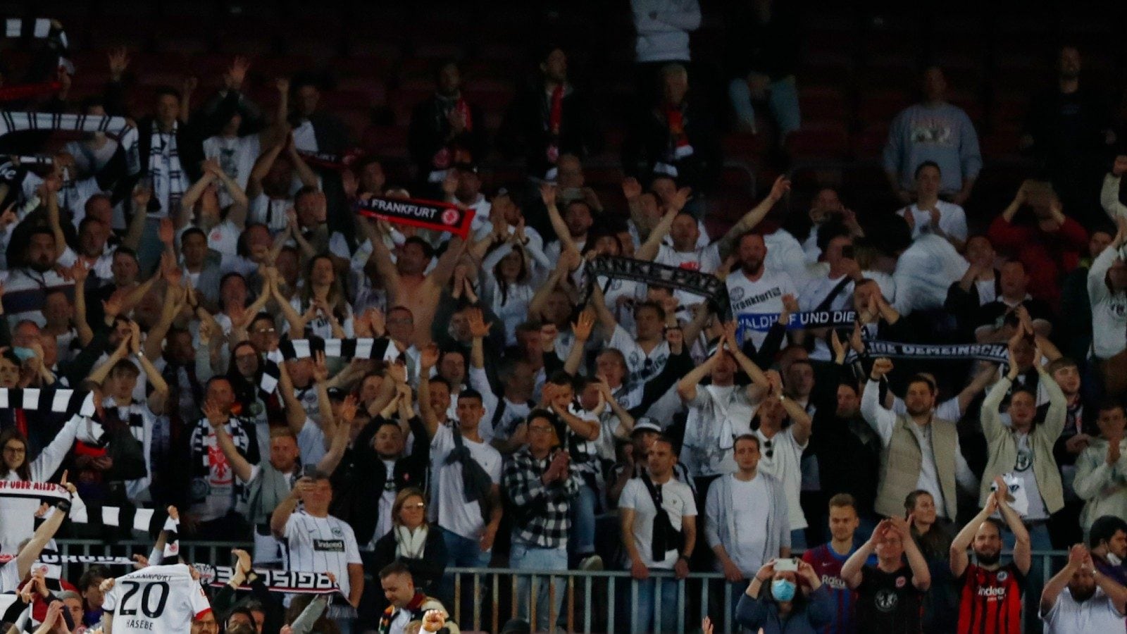 Barcelona Fans Upset After Massive Influx of Eintracht Frankfurt ...