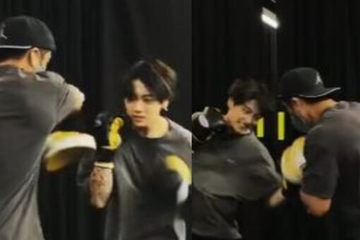 BTS: Jungkook Shares Video of His Boxing Routine After PTD Concert ...