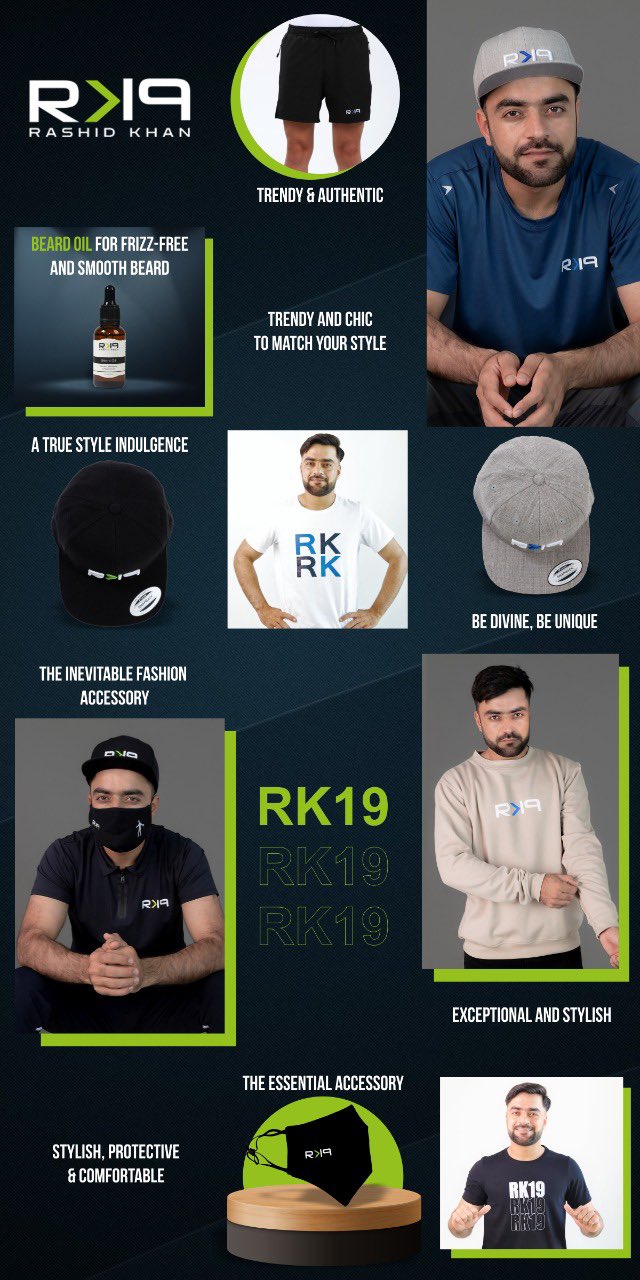 Cricketer Rashid Khan Starts His Personal Merchandise RK 19 to Focus on Charity