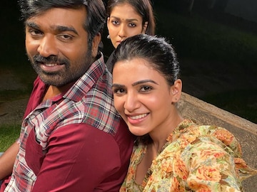 Kaathu Vaakula Rendu Kaadhal: Vijay Sethupathi Poses With Samantha, Nayanthara for Unmissable ...