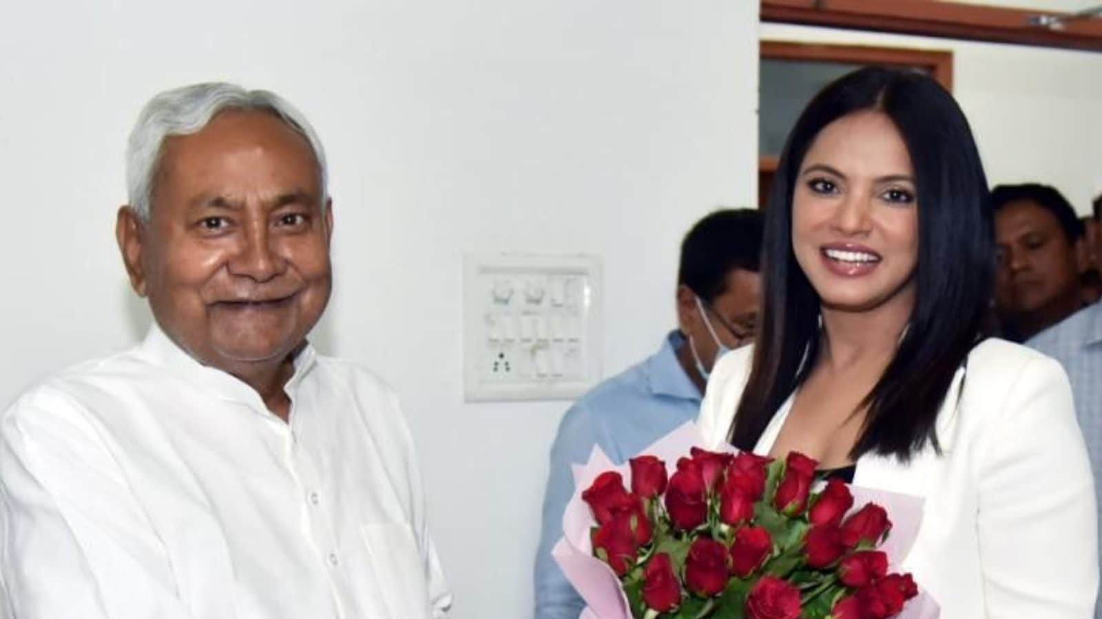 Nitu Chandra Meets Bihar CM Nitish Kumar, Syed Shahnawaz Hussain ...