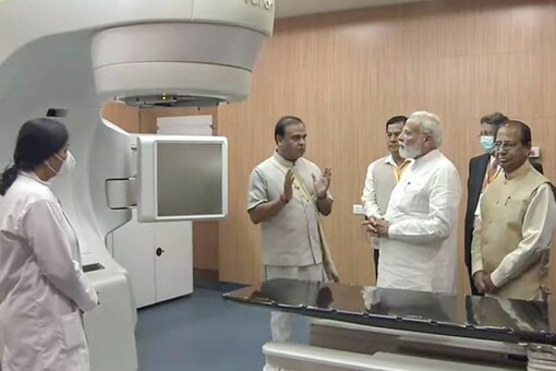PM Modi Inaugurates Cancer Care Centre in Assam's Dibrugarh - News18