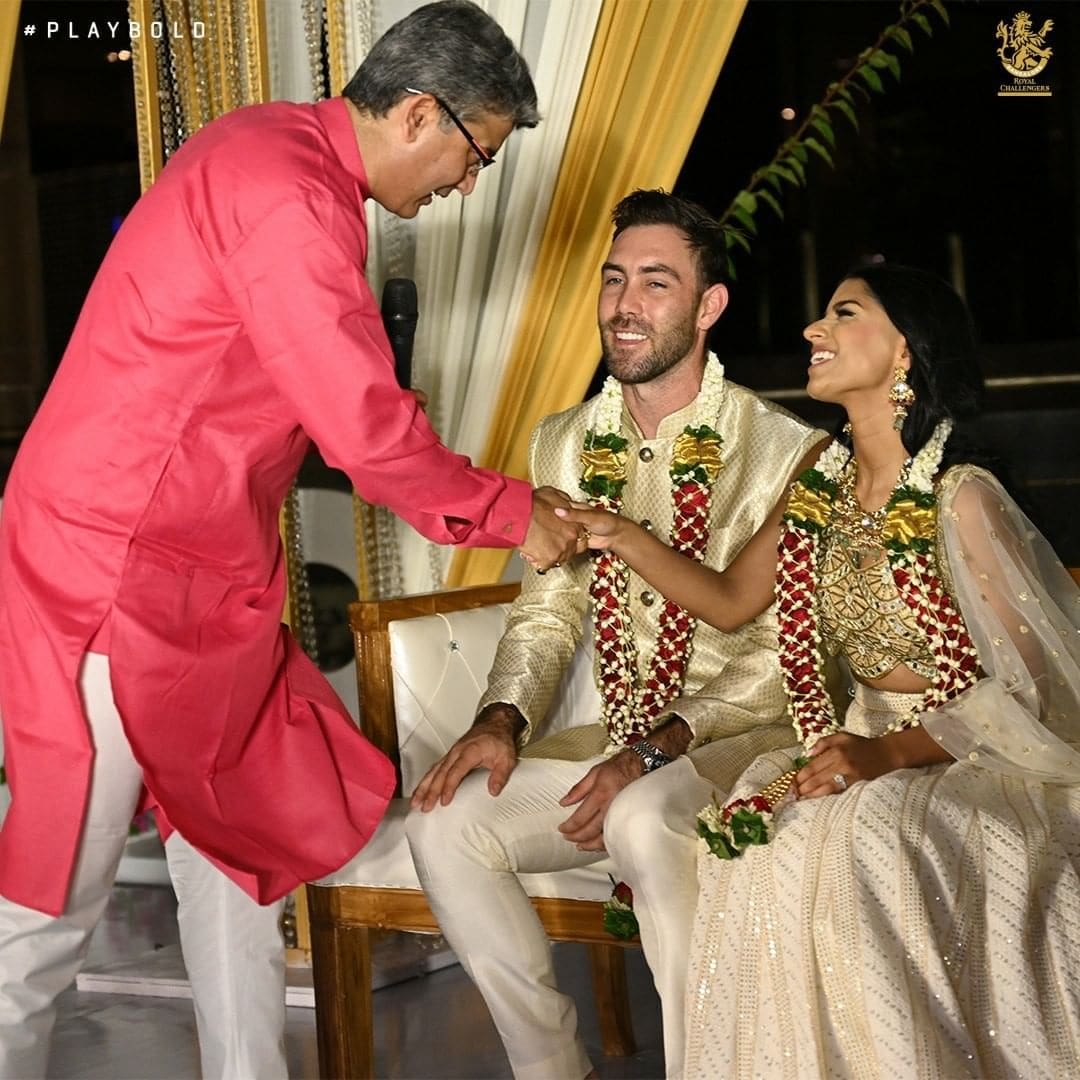 Amazing Pictures As RCB Celebrates Glenn Maxwell's Wedding to Vini ...