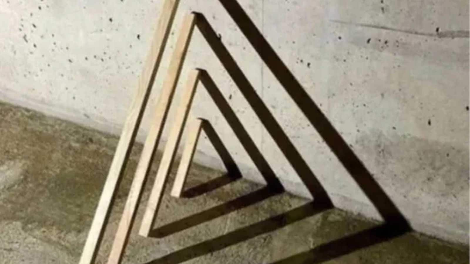 Optical Illusion: This Shadow Play of Wooden Sticks is Leaving the ...