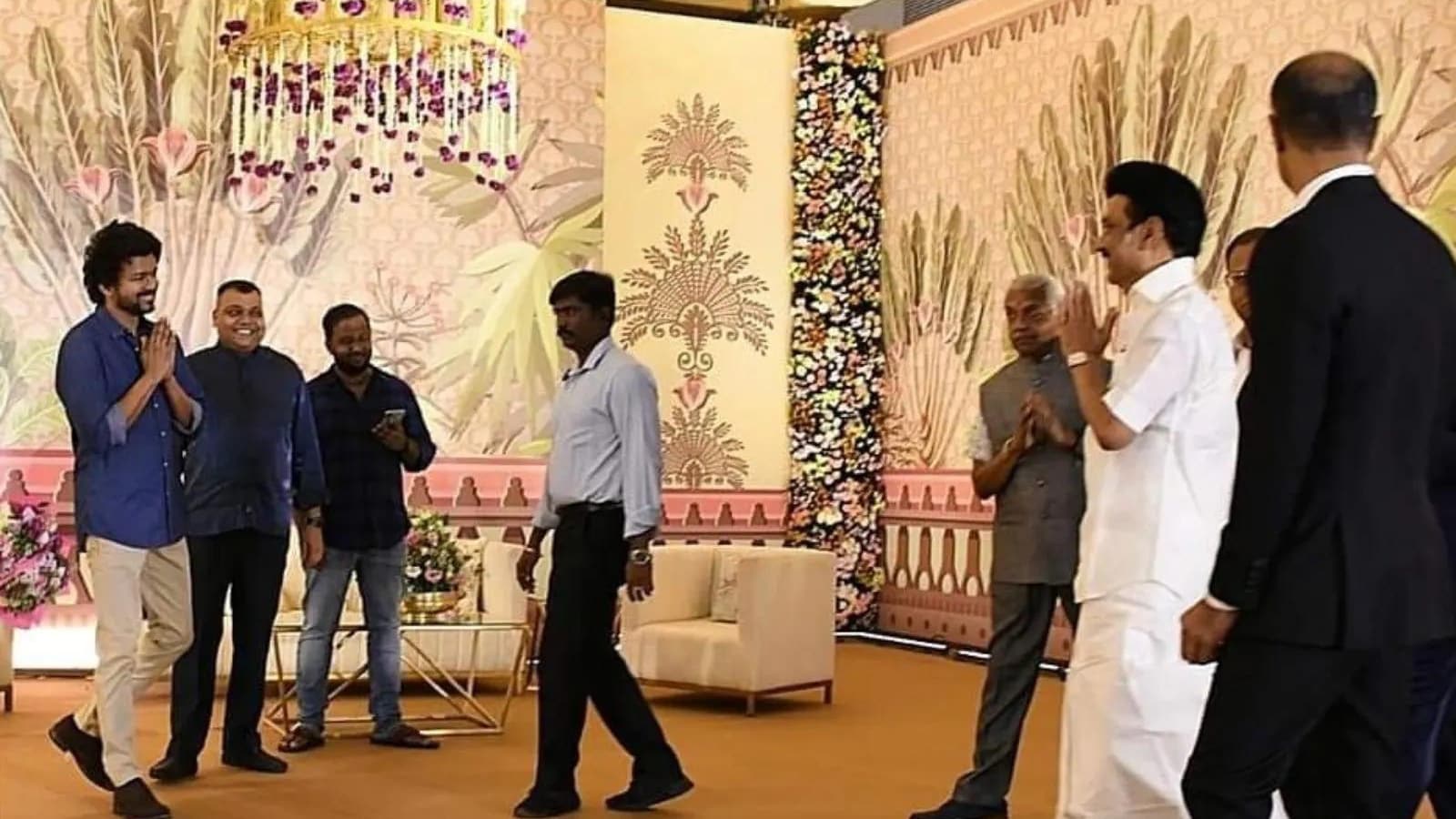 Vijay Meets Tamil Nadu CM MK Stalin at Wedding Reception of Kalpathi S ...