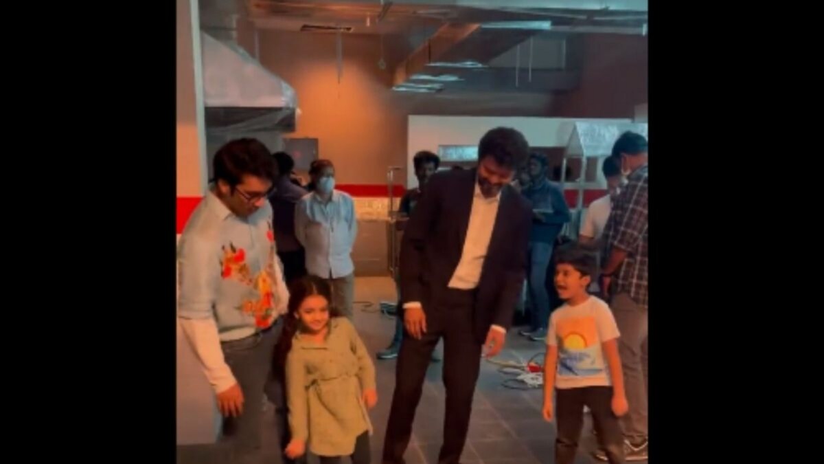 Watch: Beast Star Vijay Dances With Choreographer Sathish Krishnan’s Kids - News18