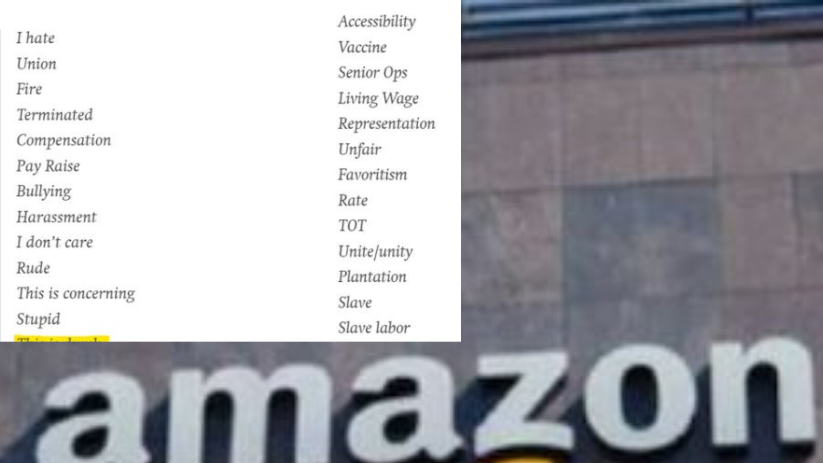 Amazon's Plan to Ban Words like 'Union' in Internal App is Giving ...