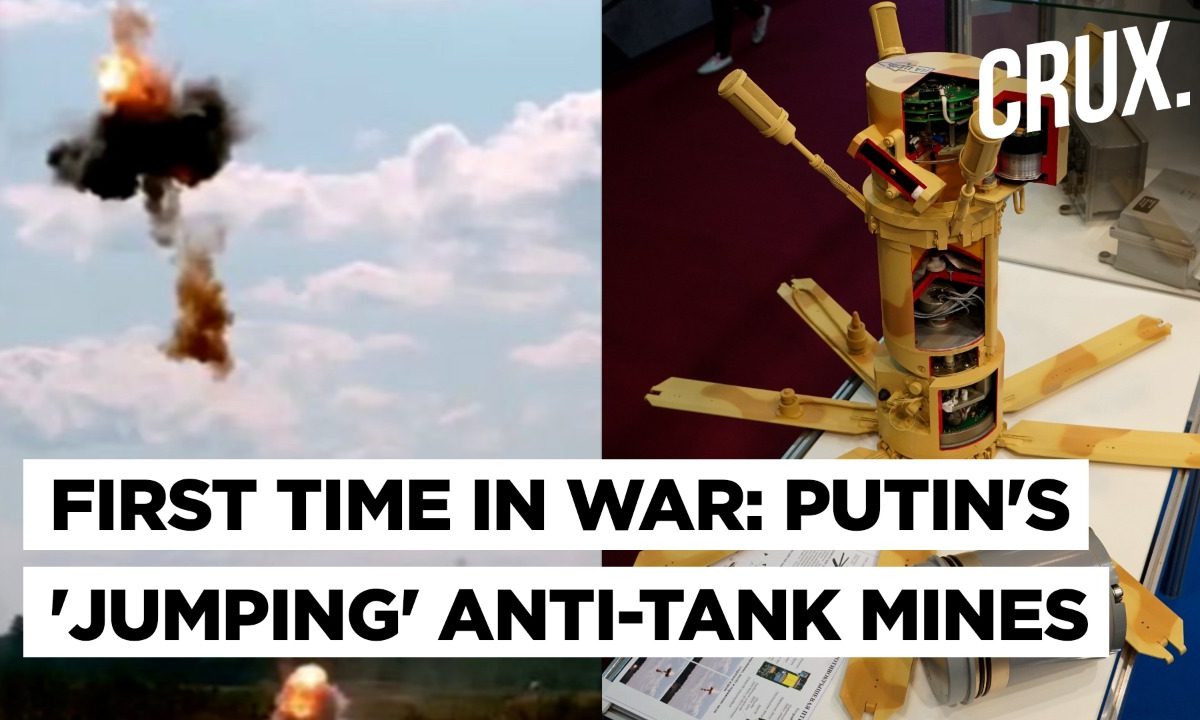 Russia's PTKM-1R Targets Ukraine Tanks I Jumping Mines That Rain ... Russia's PTKM-1R Targets Ukraine Tanks I Jumping Mines That Rain ...