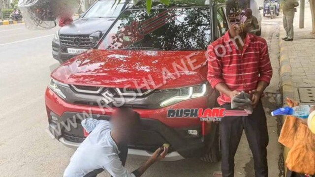 New Maruti Suzuki Brezza Spotted During Ad Shoot, Here's How it Looks ...