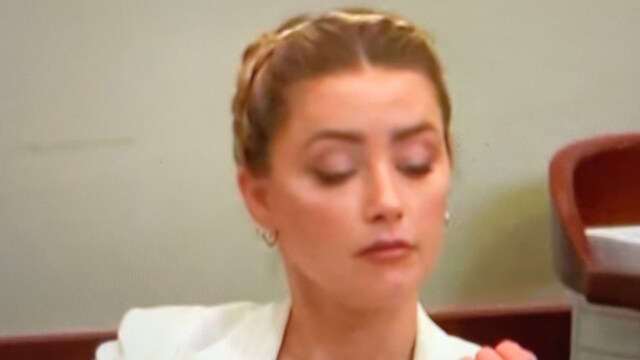 What Was Amber Heard Writing? Viral Video of Actress 'Scribbling in Air ...