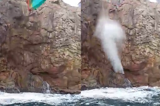 WATCH: Jet of Water Erupting From Maharashtra’s Nivati Rocks is a Sight ...
