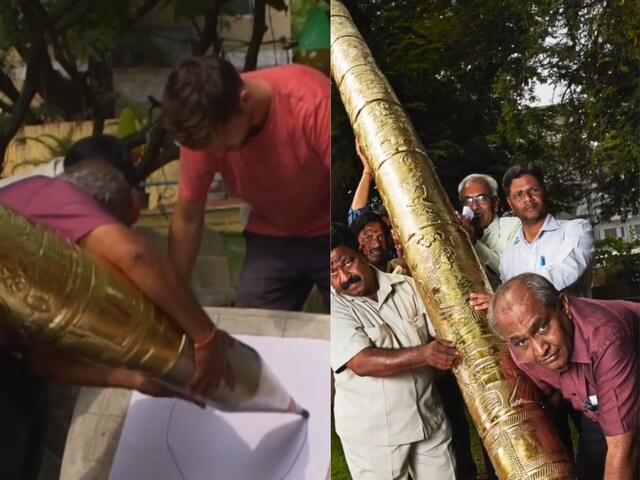Hyderabad Man Builds World's Largest Ball Pen Weighing Over 37 kg, Sets ...