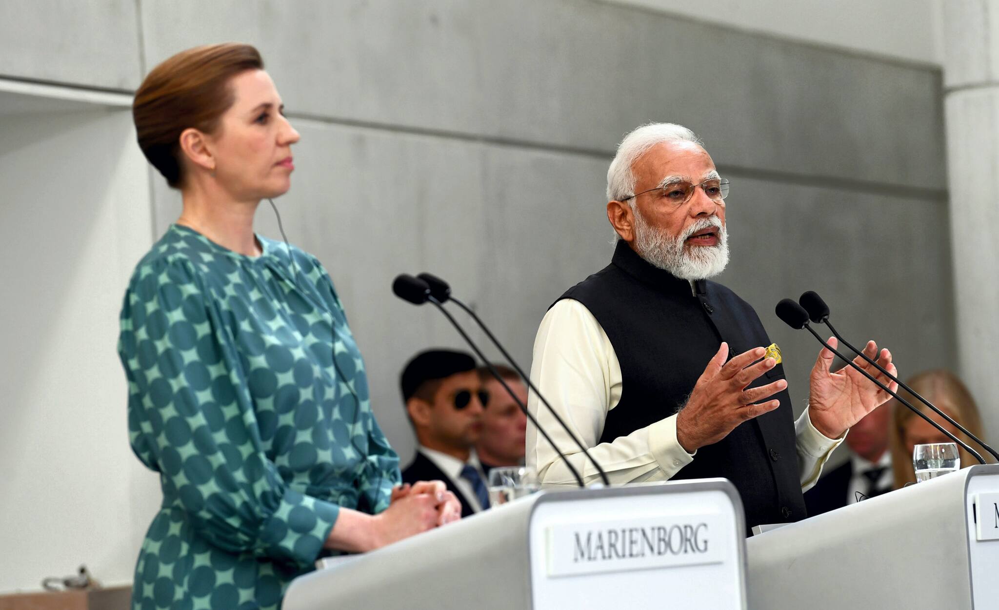 PM in Denmark: Modi Holds Talks With Danish PM; Plays 'Dhol' Amid Power ...