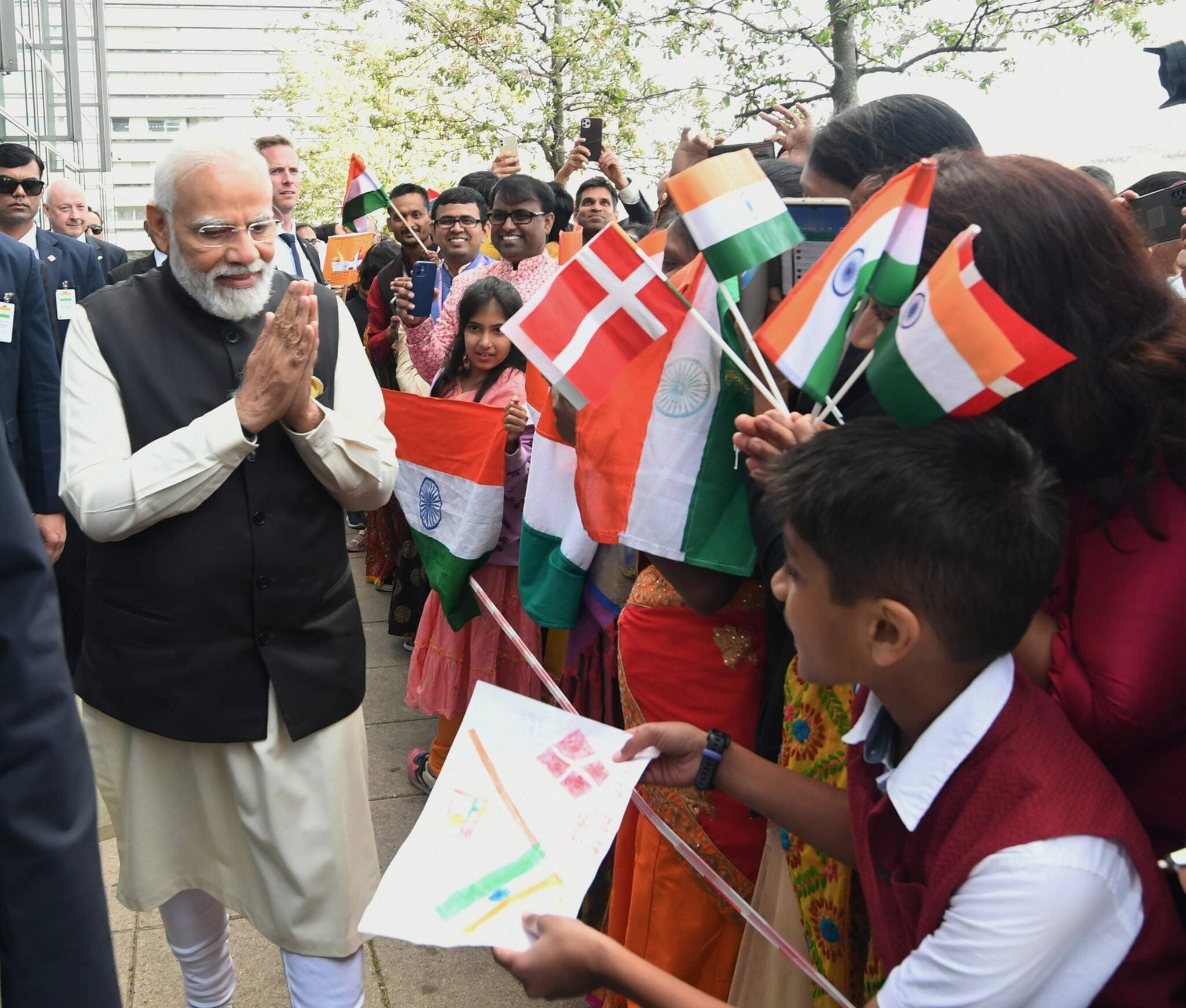 PM in Denmark: Modi Holds Talks With Danish PM; Plays 'Dhol' Amid Power ...