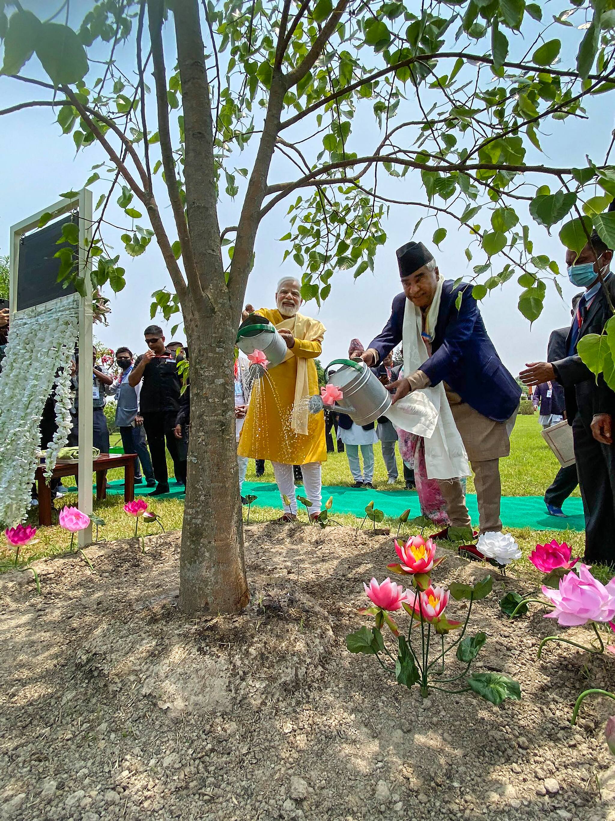Modi Prays at Devi Temple on Buddha Pournami, Lays Foundation Stone for ...
