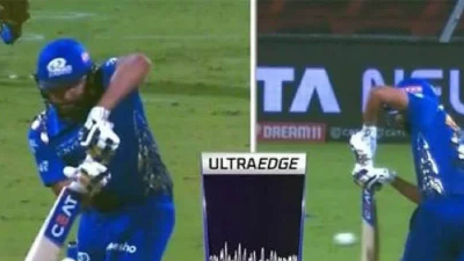 IPL 2022: Rohit Sharma Walks Back in Disbelief After Controversial DRS ...