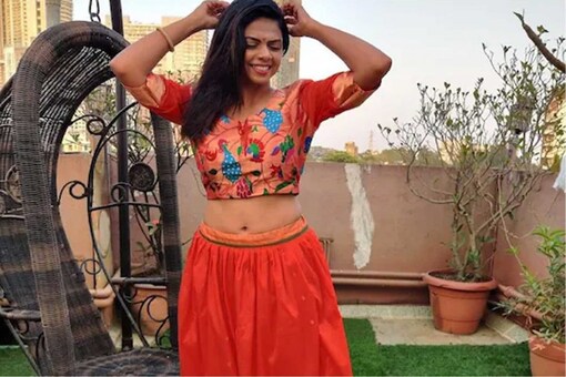 Rutuja Bagwe Looks Like a Vision in Orange Co-ord Set - News18