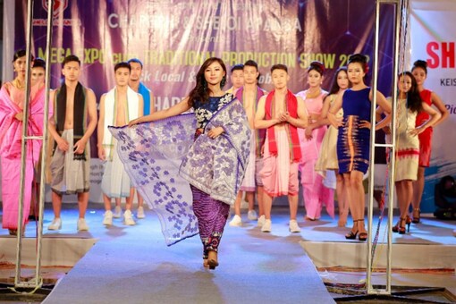 Manipur: Models Showcase Traditional Costumes Woven by the Differently ...